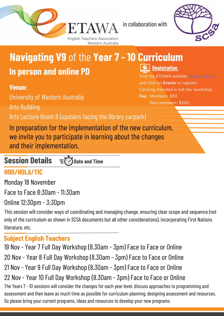 Navigating V9 of the Year 7 – 10 Curriculum In person and online PD ...
